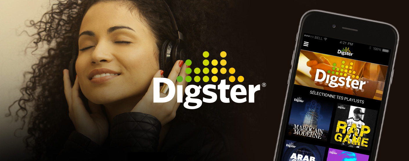 Digster : Création graphique et application Iphone / Android